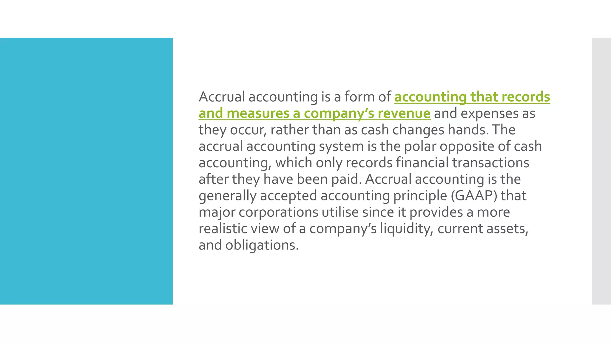 Accounting Learning: Accrual Accounting Concept | PDF