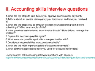 Accounting manager interview questions | DOC