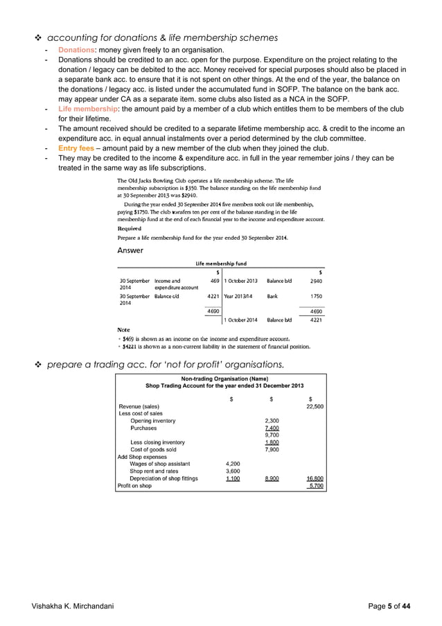 accounting 9706 short notes pdf cambridge | PDF