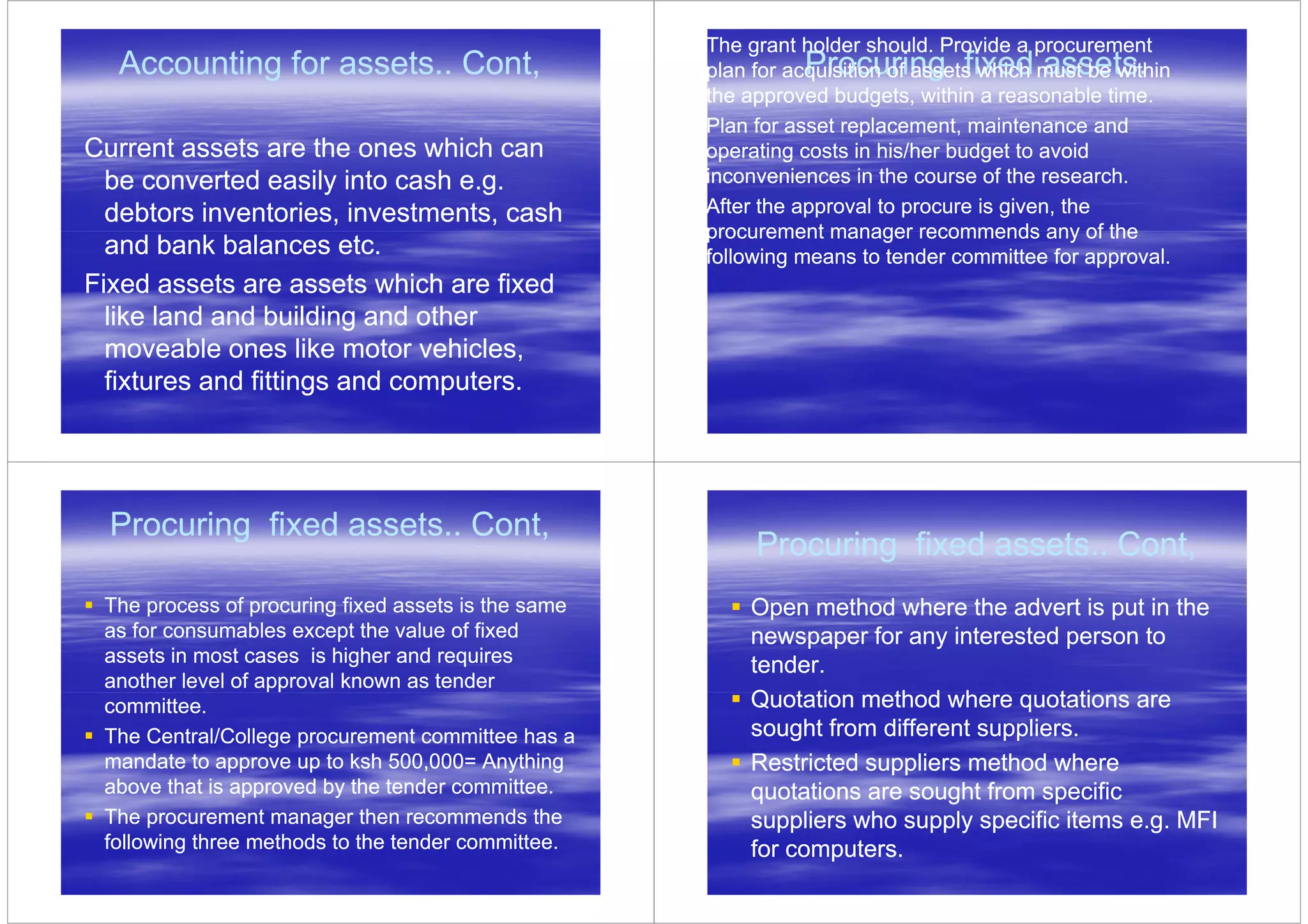 Accounting of consumables and fixed assets | PDF
