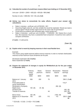 Accounting paper 3 structured question paper specimen marking scheme ...