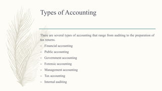 Types and Forms of Business, Types of Accounting | PPTX