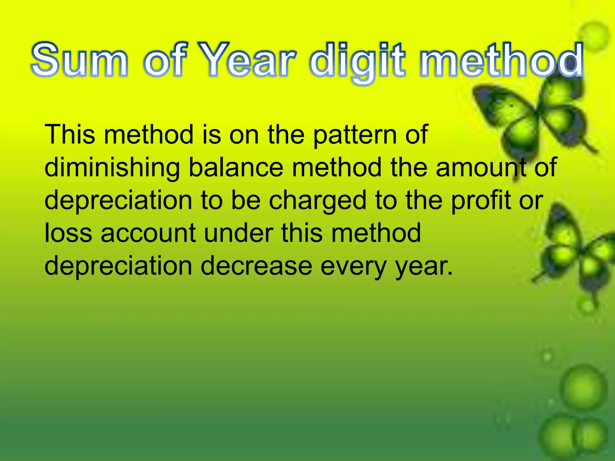 Depreciation methods | PPT
