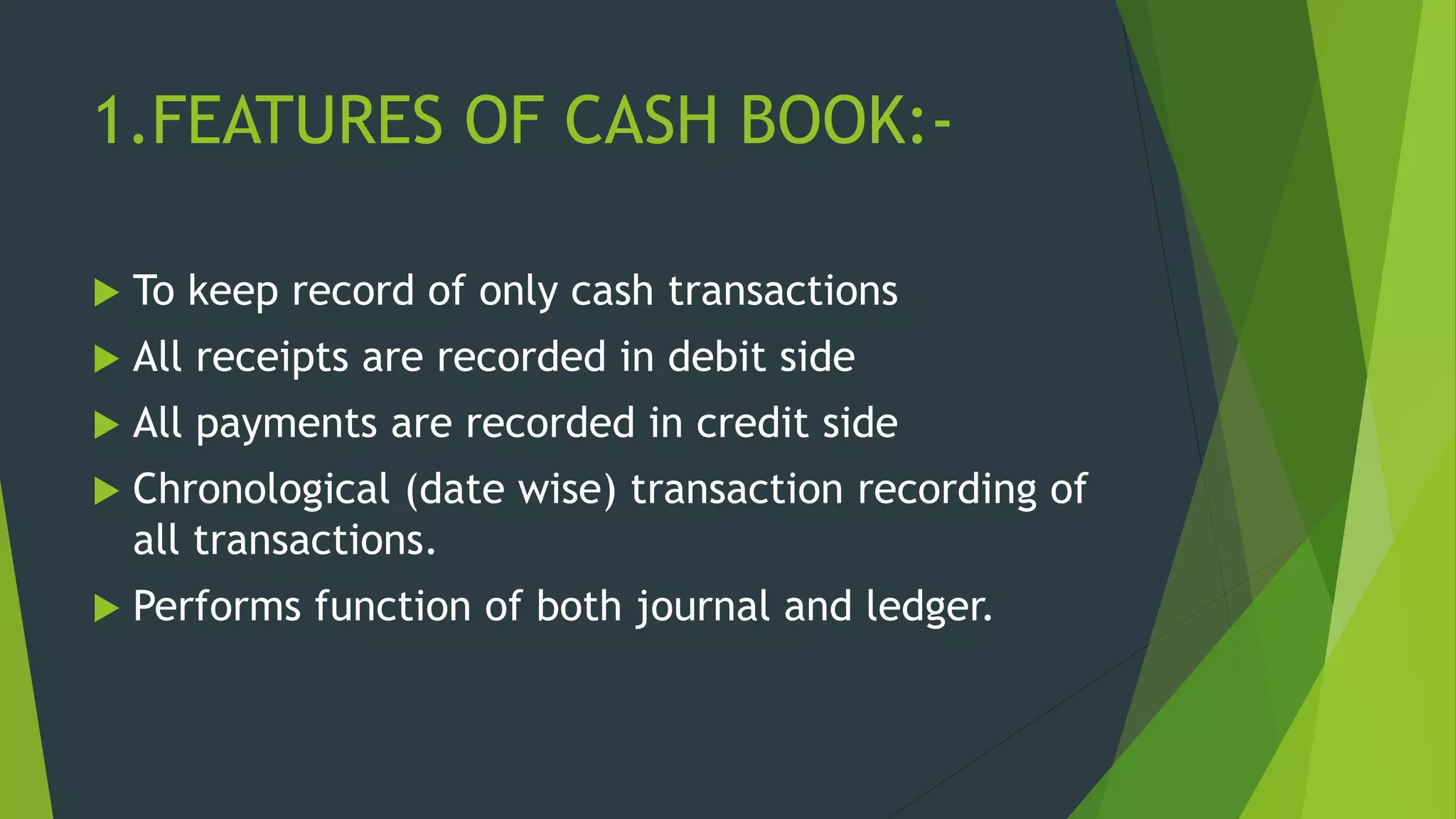 Accounting presentation of cash book | PPTX