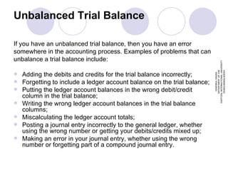Accounting general ledger and trail balance presentation slide | PPT