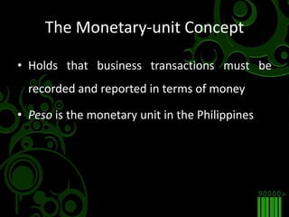 Accounting principle & concept by sarmad baloch | PPTX