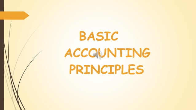 Accounting principles | PPTX