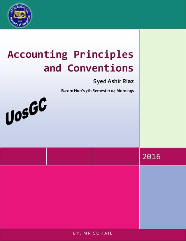 Accounting principles and Conventions | DOCX
