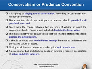 Accounting Principles (Concepts and Conventions) | PPTX