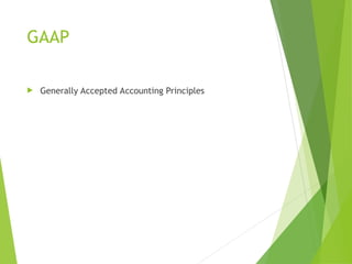 chapter 1 accounting principles GAAP | PPT