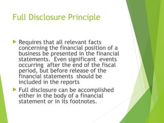 chapter 1 accounting principles GAAP | PPT