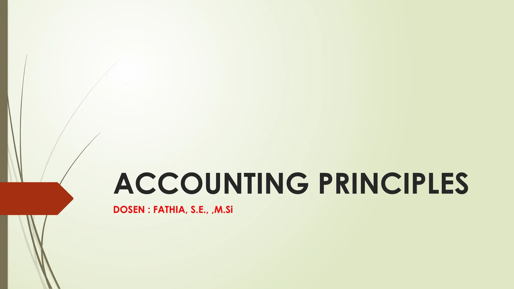 ACCOUNTING PRINCIPLES .mata kuliah accounting principle | PPTX
