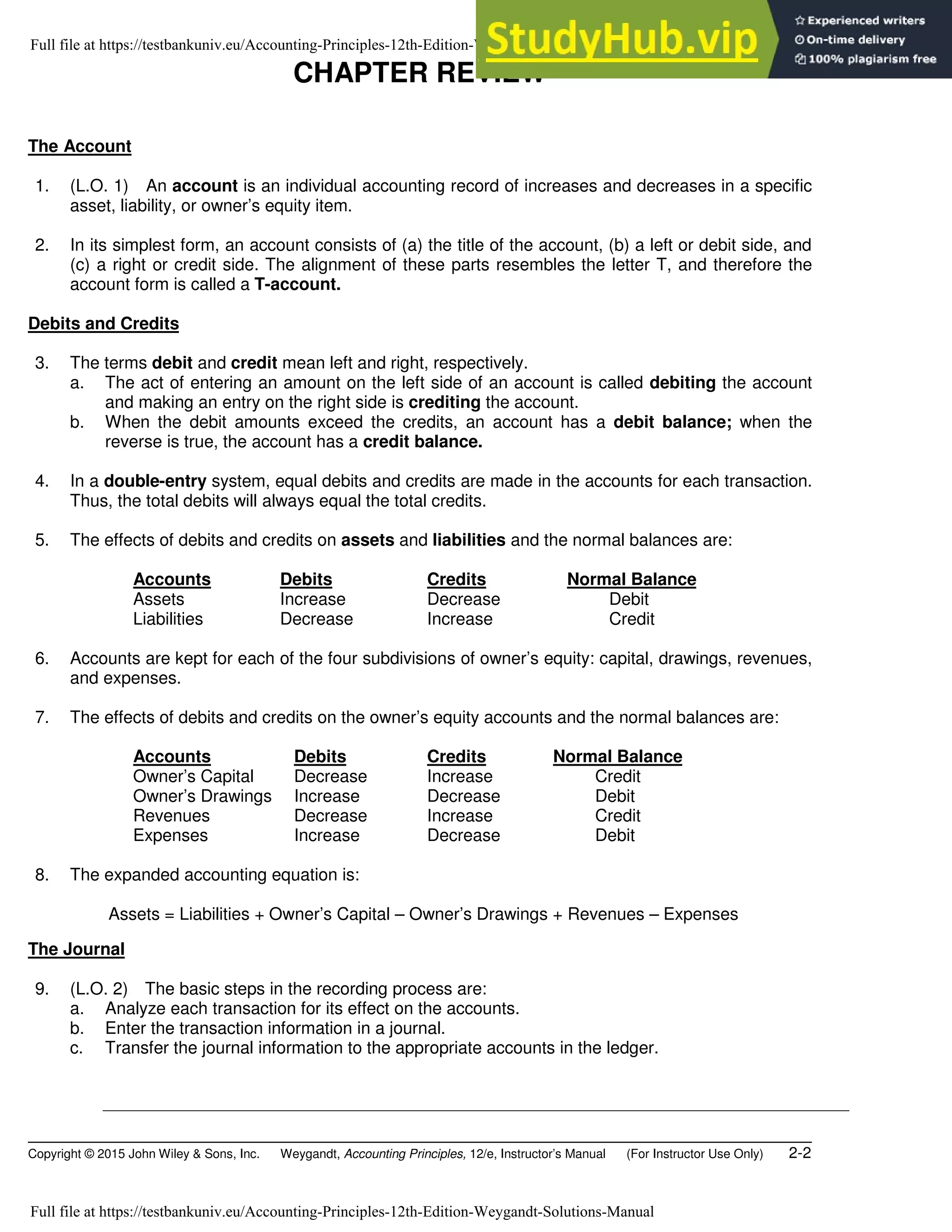 Accounting Principles 12Th Edition Weygandt Solutions Manual | PDF