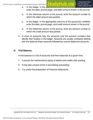Accounting Principles 12Th Edition Weygandt Solutions Manual | PDF