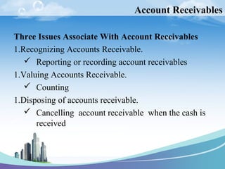 Accounting principlesaccountingforrecieveables | PPT