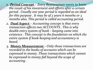 Accounting principles , conventions and concepts | PPTX