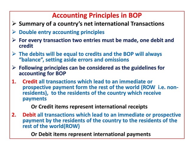 Accounting principles in bop | PPTX