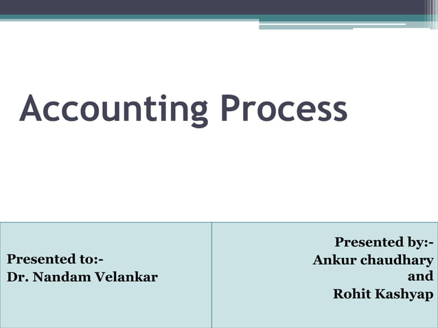 Accounting process | PPT