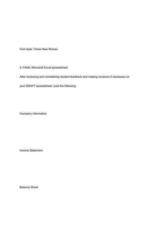 ACCOUNTING PROGRAM OVERVIEW: SEC 10K REPORT PROJECT FOR ACCT 321 | PDF