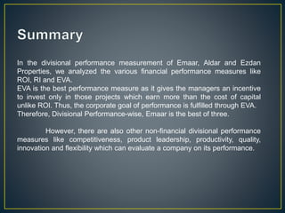 Divisional performance measurement | PPT