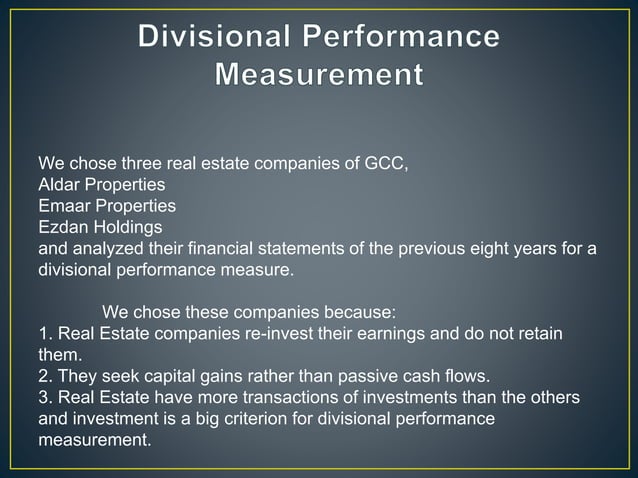 Divisional performance measurement | PPT