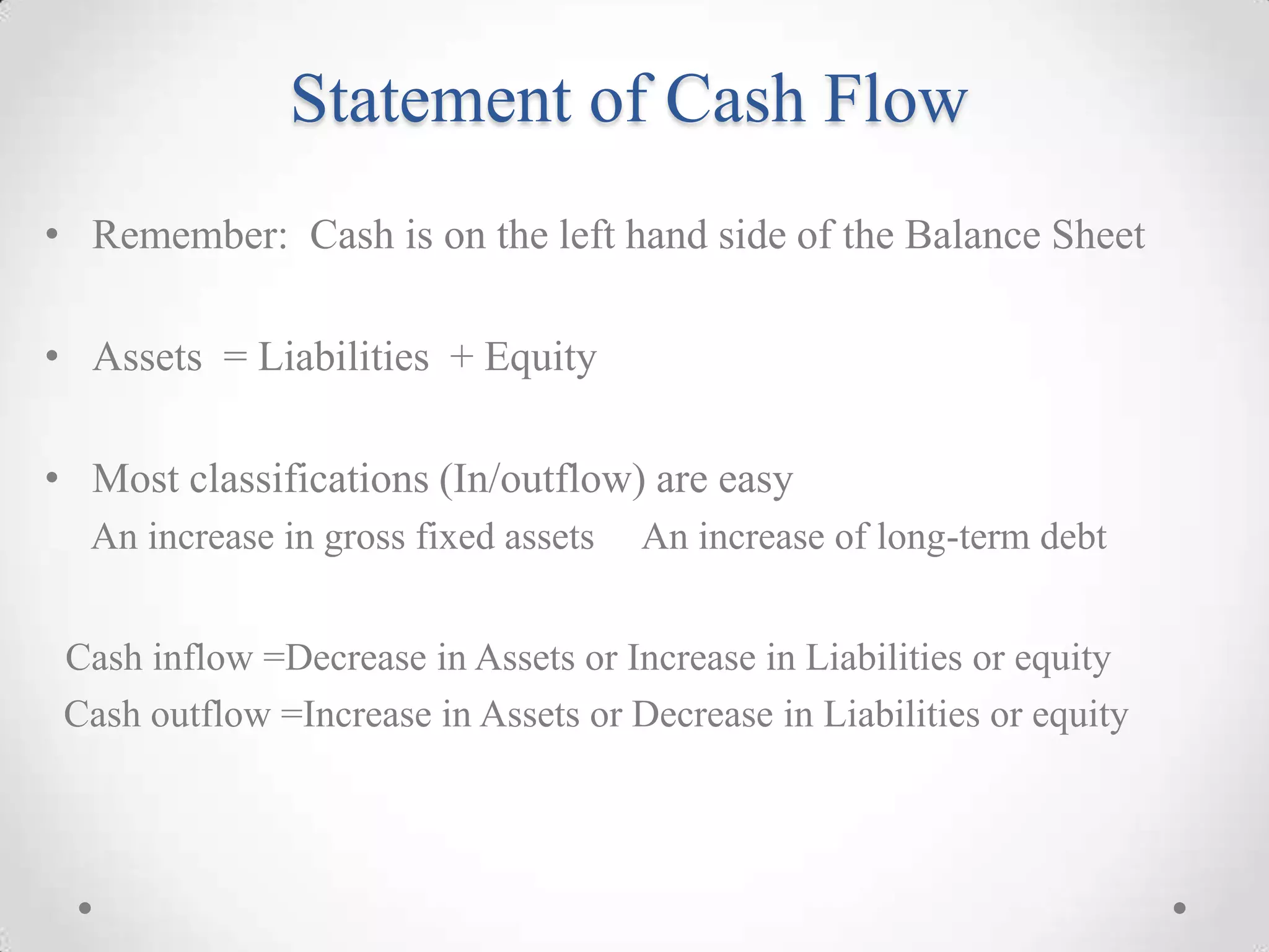Accounting Project Presentation - Cash Flow Statement. | PPT