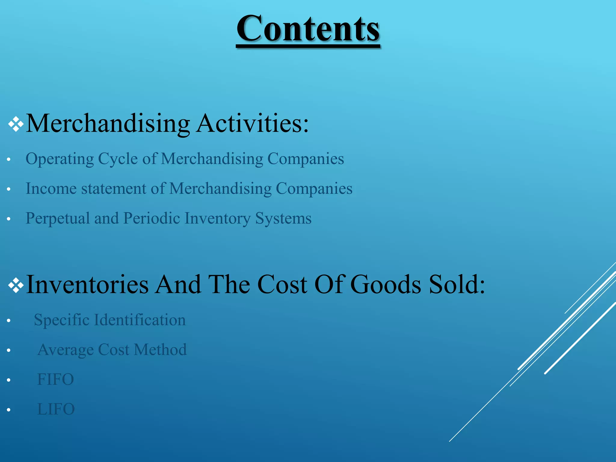Merchandising Accounting | PPTX