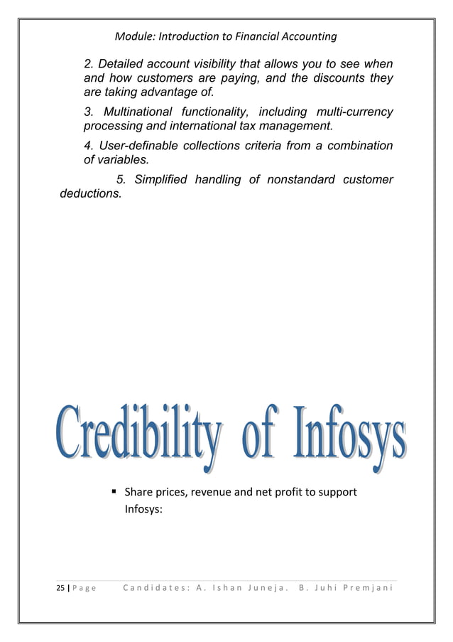 Accounting report infosys company | DOC | Business Accounting & Finance ...