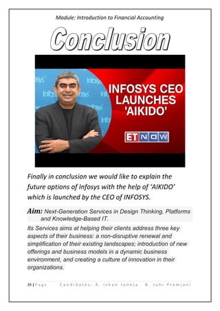 Accounting report infosys company | DOC
