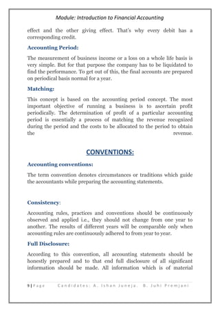 Accounting report infosys company | DOC