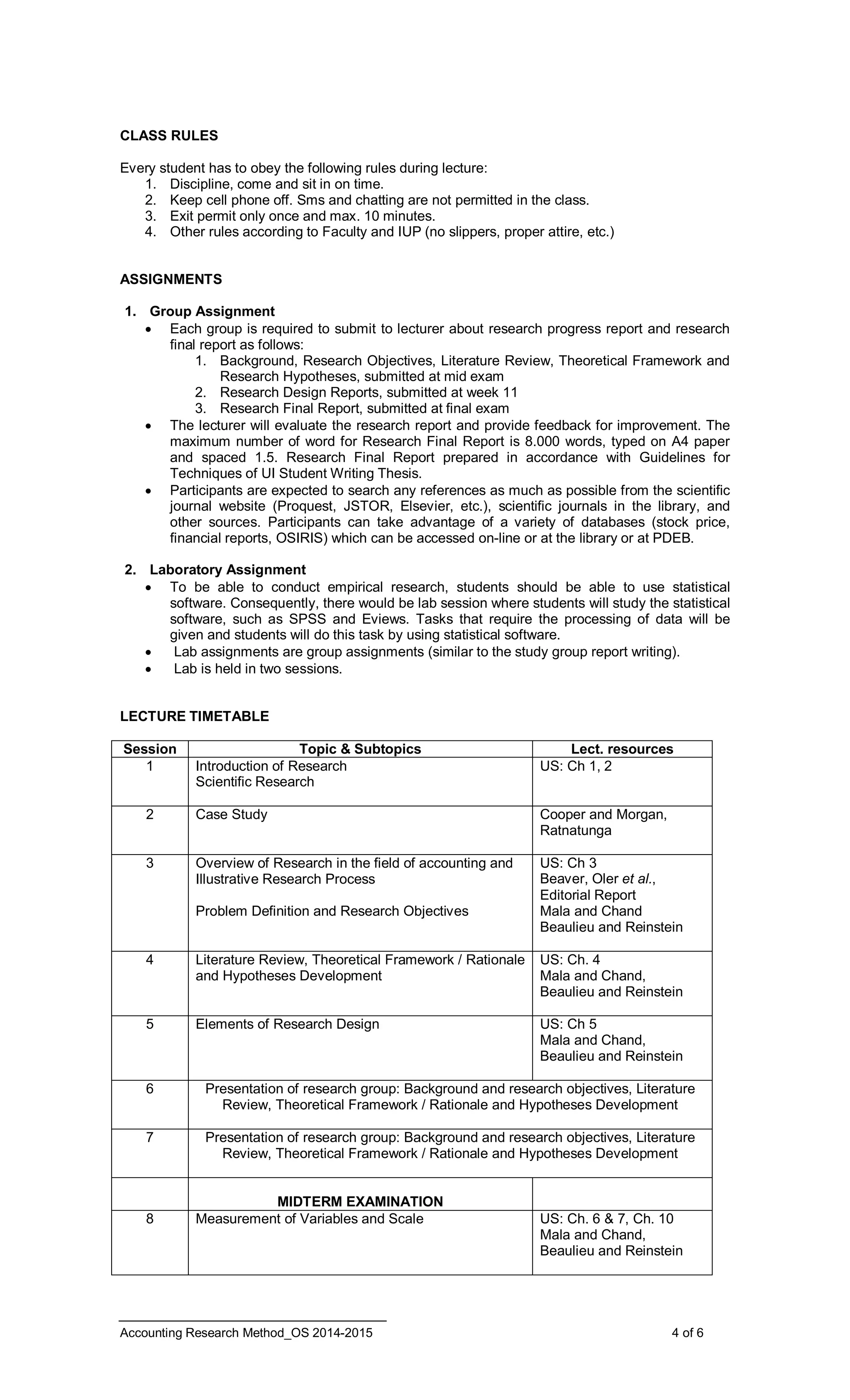 Accounting research method (updated) bu desi | PDF