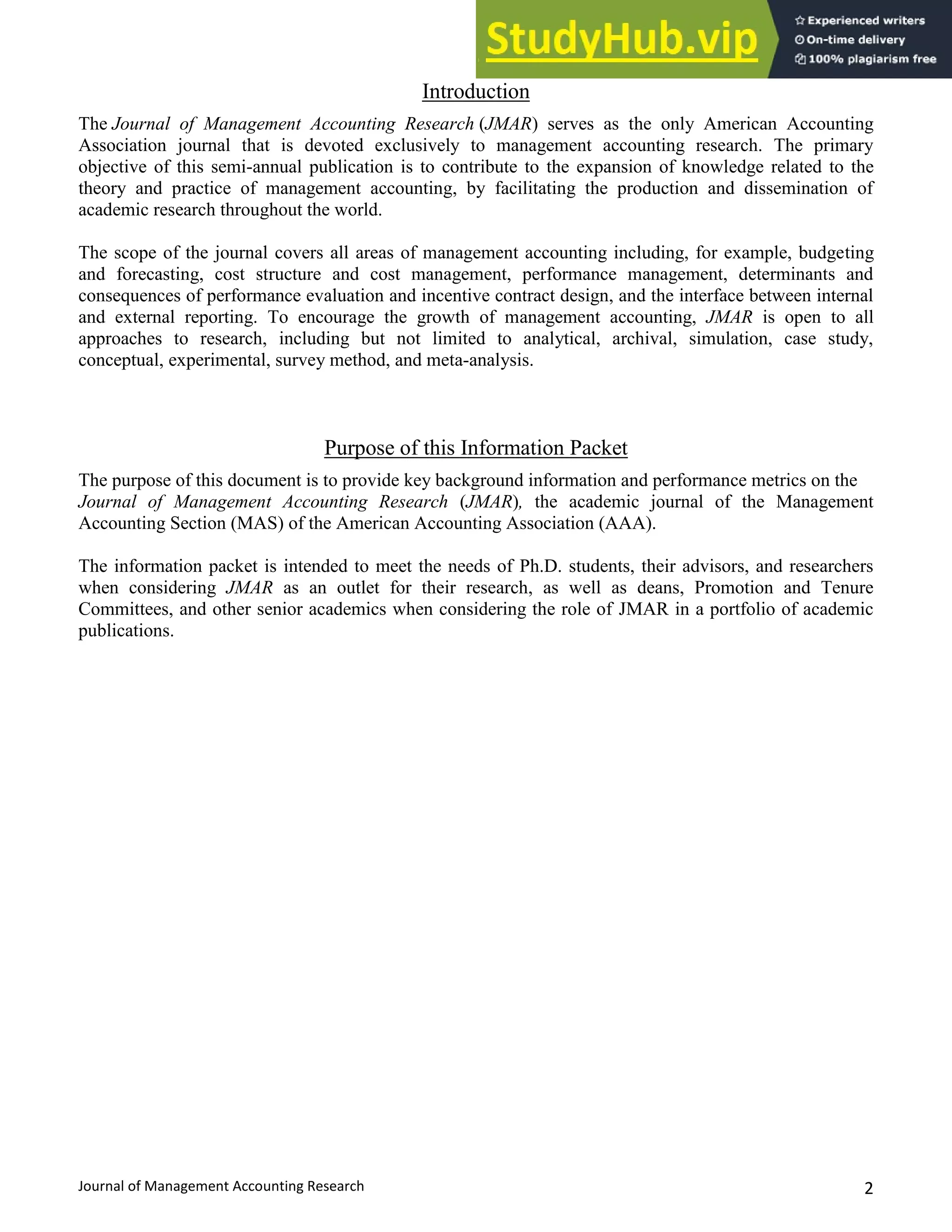 Accounting Research Paper | PDF