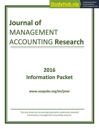 Accounting Research Paper | PDF | Publishing Industry | Industries