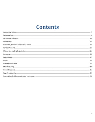 Accounting short notes | PDF