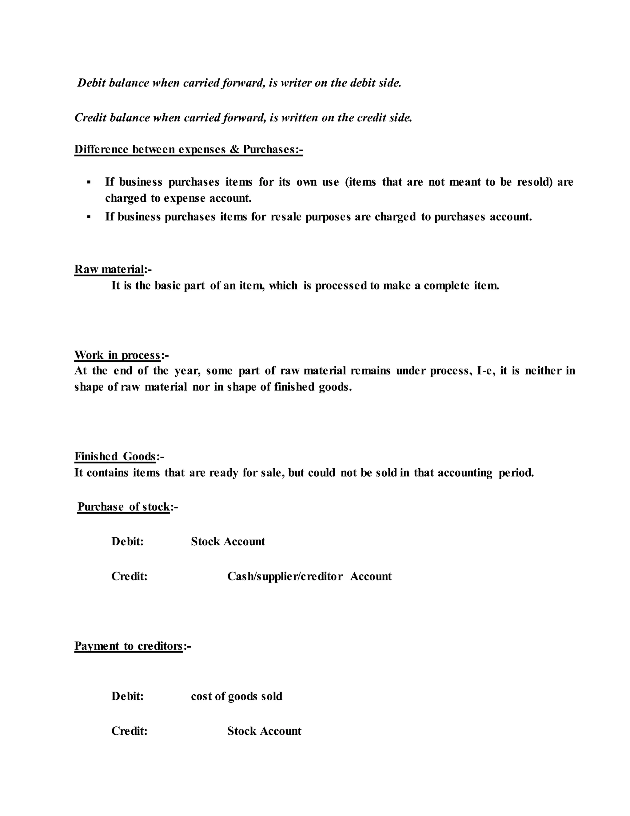 Accounting short notes | DOCX