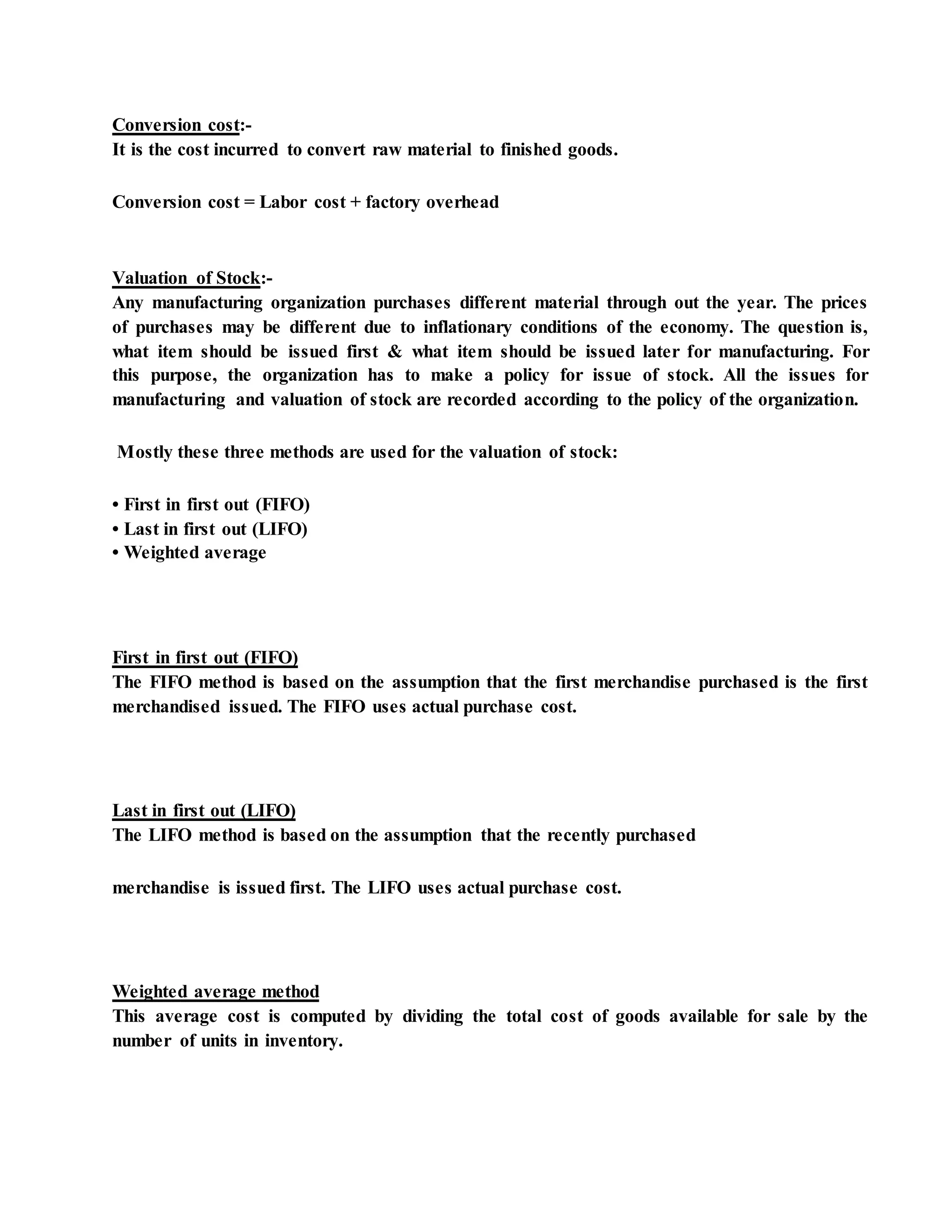 Accounting short notes | DOCX