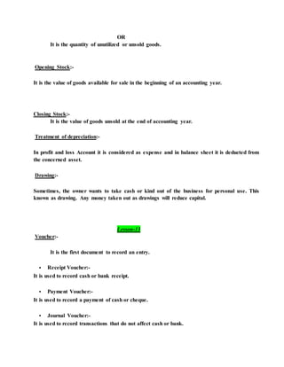 Accounting short notes | DOCX