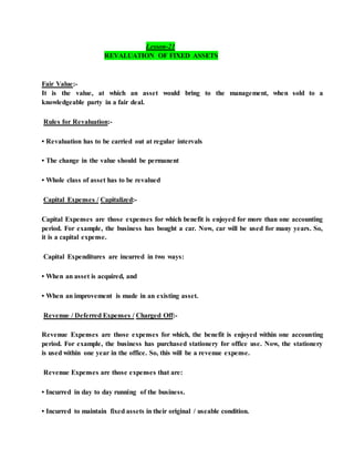 Accounting short notes | DOCX