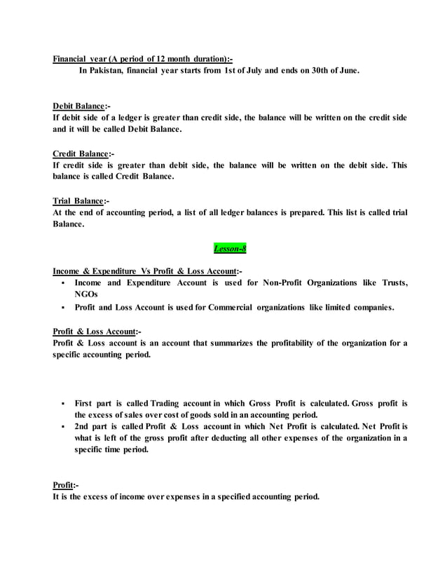 Accounting short notes | DOCX