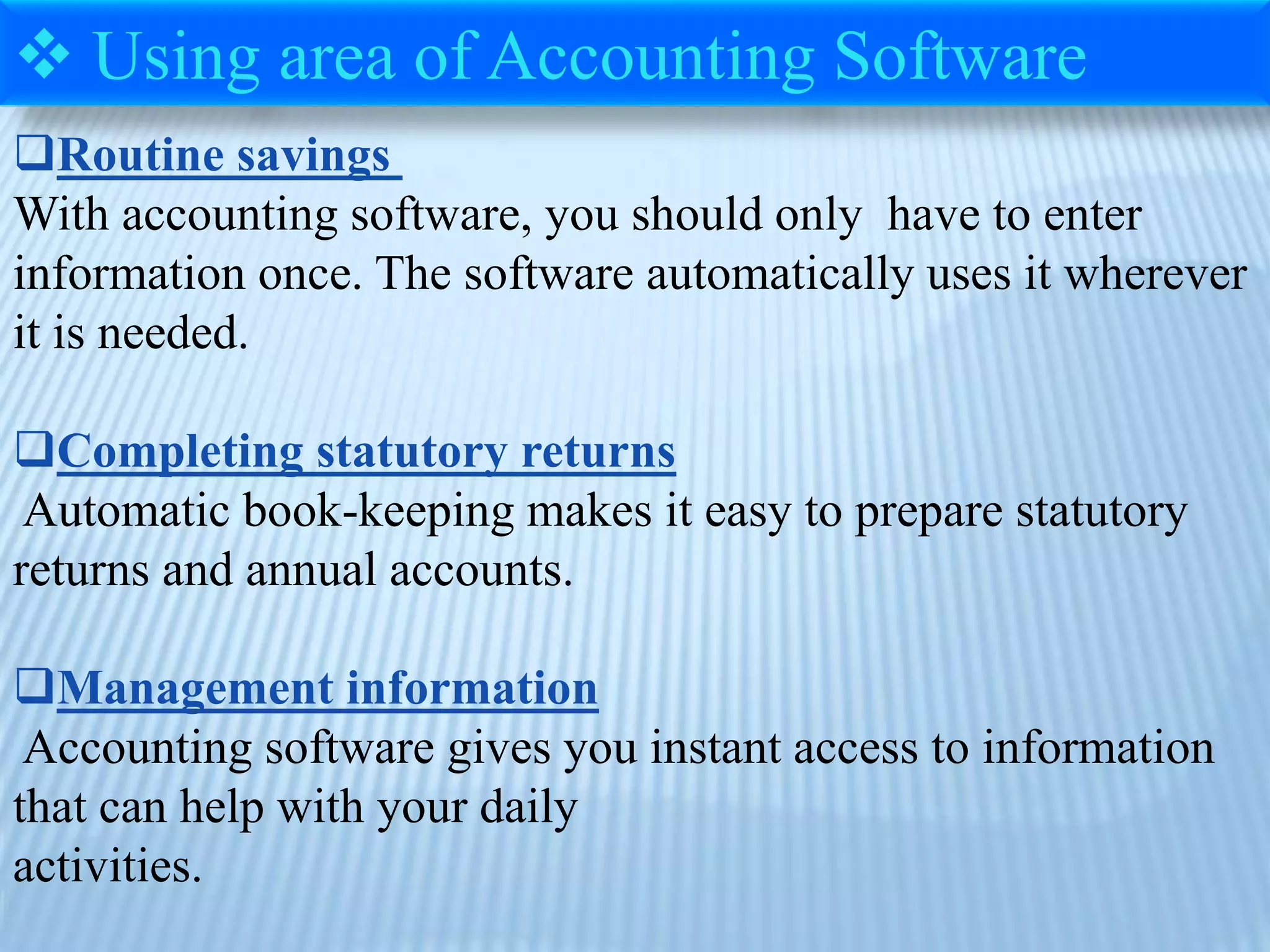 Accounting software | PPTX