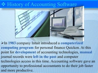 Accounting software | PPTX