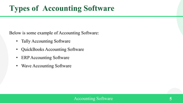 Accounting Softwarepptx Shareware And Freeware Computer Software And Applications
