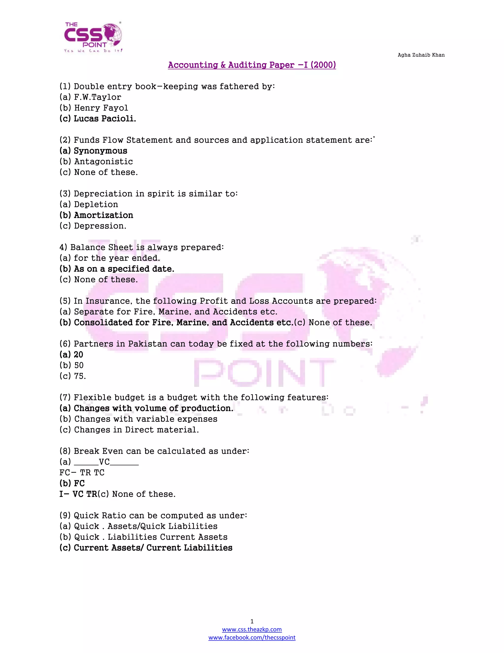 Accounting solved mcqs | PDF Accounting solved mcqs | PDF
