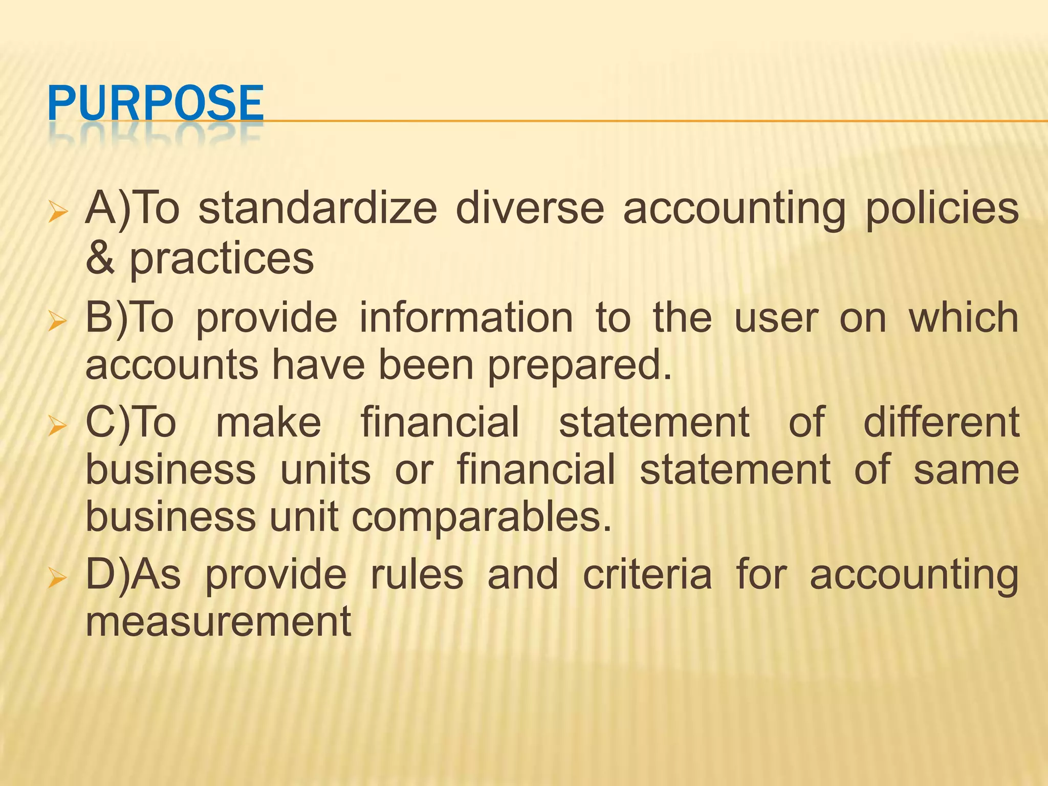 Accounting standard | PPTX