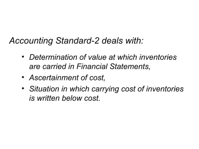 Accounting standard 2 (1) | PPT