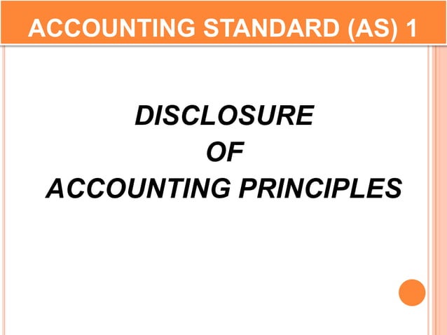 Accounting standard 1 | PPT