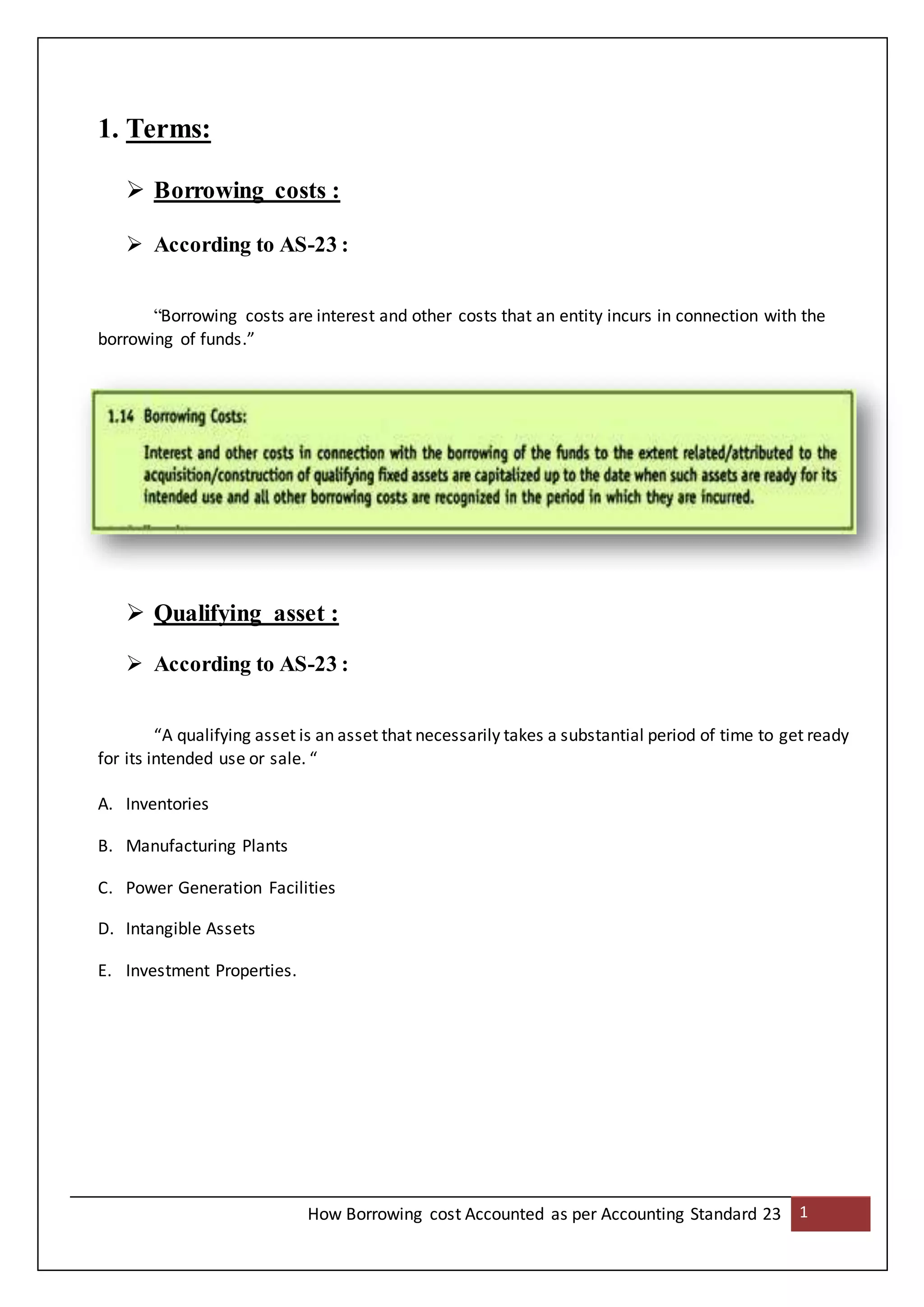 Accounting standard 23 | DOCX