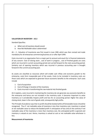 Accounting standard 2 and 4 | PDF