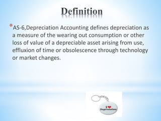 Accounting standard 6 Presentation | PPTX