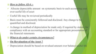 Accounting standard 6 & 28 | PPTX